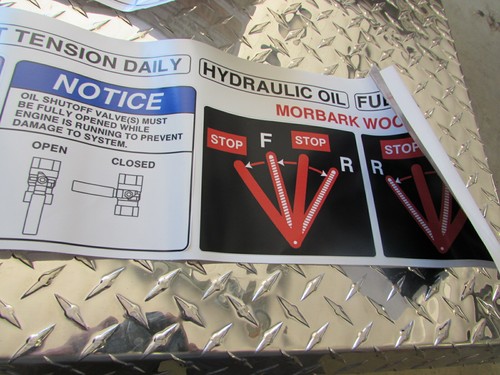 MORBARK WOOD CHIPPER SAFETY DECAL KIT FOR MULTIPLE CHIPPER MODELS | eBay