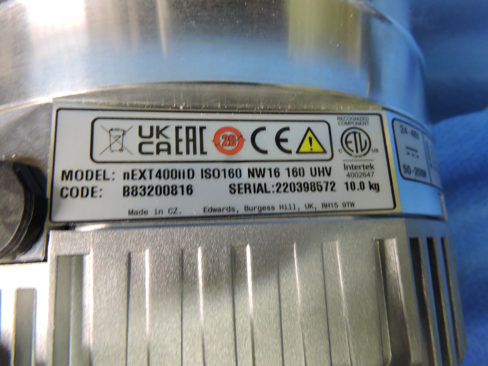 NEW Edwards nEXT400IID UHV-160W Vacuum Pump B83200816 / Thermo 00108-01 ...