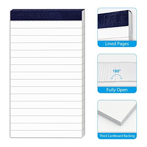 50 Sheets Perforated Note Pads for 3x5 Inch (50 Sheets) Ruled - 20 Pack ...