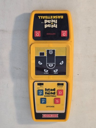 VINTAGE COLECO HEAD TO HEAD BASKETBALL ELECTRONIC TABLETOP GAME WORKING ...