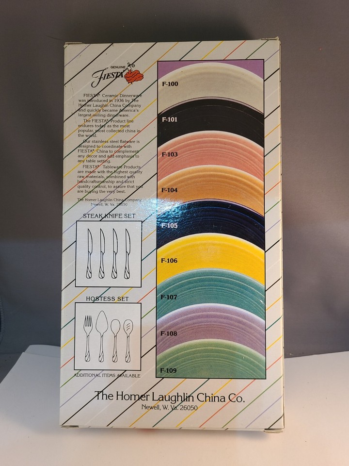 Fiestaware Accessories 5 Piece Place Setting Flatware Persimmon ...