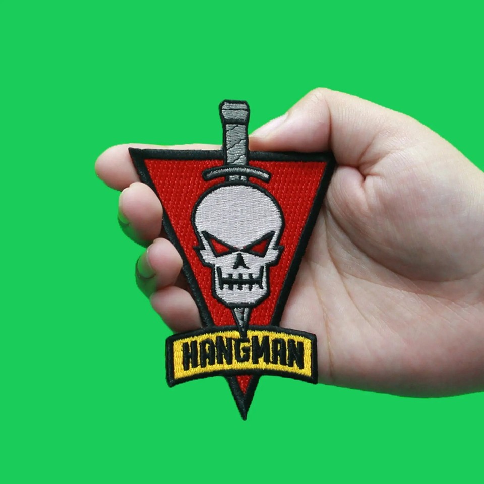 Top Gun Maverick Hangman Badge Patch Classic Pilot Skull Embroidered ...