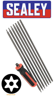 Sealey 7 Extra Long 300mm Torx Security/Tamperproof Screwdriver Bit Set ...