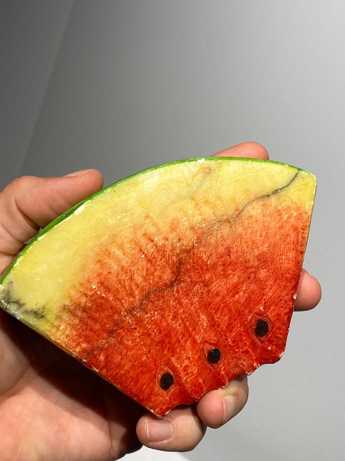 Early Vintage Antique Italian Alabaster Marble Stone Fruit Marble ...