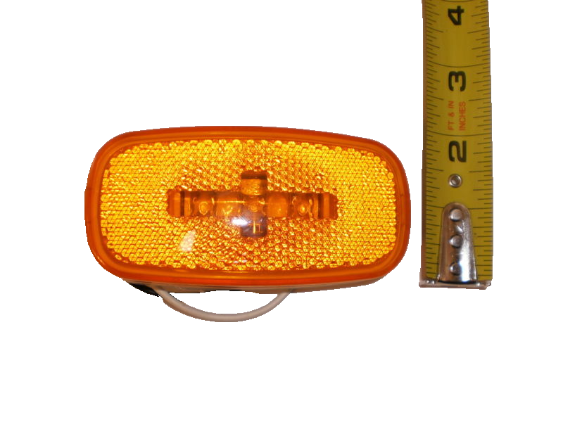 2 - Jammy Marker Light LED J-626/625 Amber 4" x 2" reflex lens Trailer ...