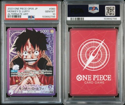 2022 One Piece Romance Dawn King Alt Art Leader OP01-091 PSA 10 ...