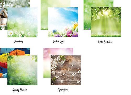 Signs of Spring - 12X12 Scrapbook Papers Set of 5 by Reminisce | eBay