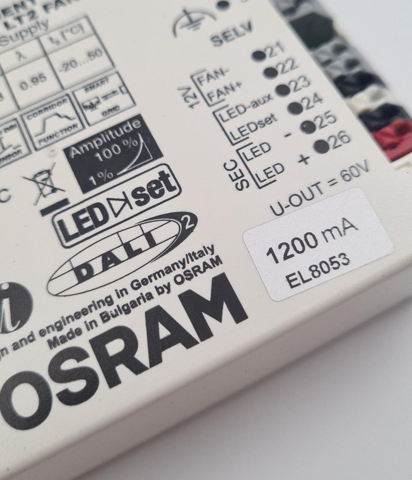 OSRAM OPTOTRONIC Intelligent OTi DALI 50/220-240/1A4 LT2 FAN NFC 55W ...