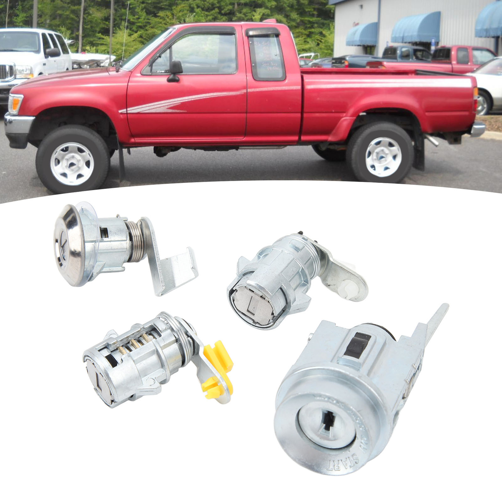 Ignition Door Lock Cylinder Set D2191608 Ignition Barrel Lock Kit With ...