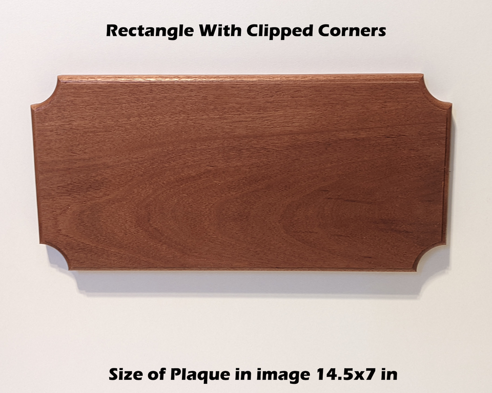 Blank Genuine Mahogany Rectangle Plaques, Blank Wooden Plaque | eBay