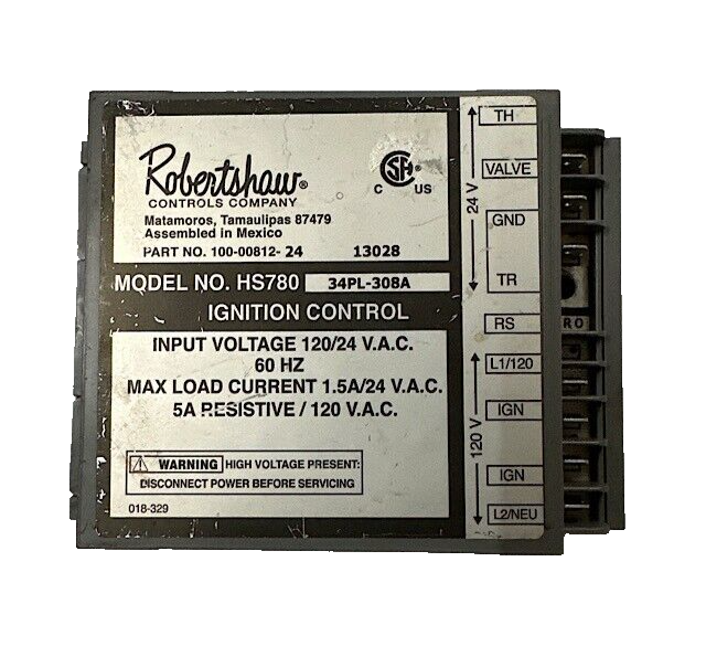 Robertshaw 34PL-308A Ignition Control Module HS780 100-00812-24 | eBay