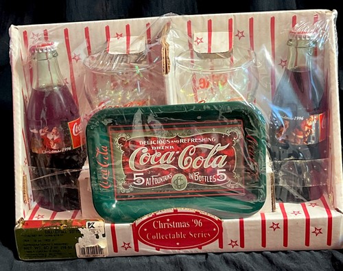 VINTAGE COCA COLA CHRISTMAS '96 COLLECTABLE SERIES GIFT SET - SEALED IN ...