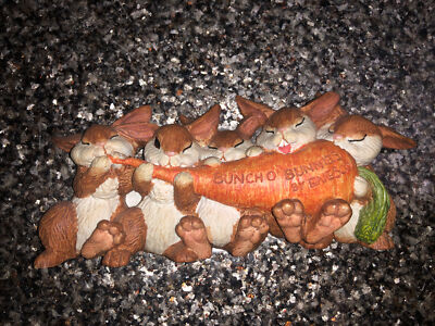 1998 Enesco Bunch O Bunnies Parastone Bunny Rabbit Carrot Figurine ...