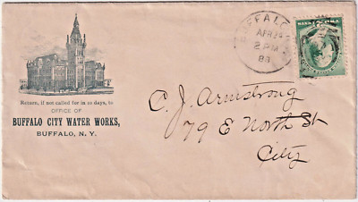 Buffalo NY 1888 Illust advt cover Buffalo City Water Works Buffalo NY ...