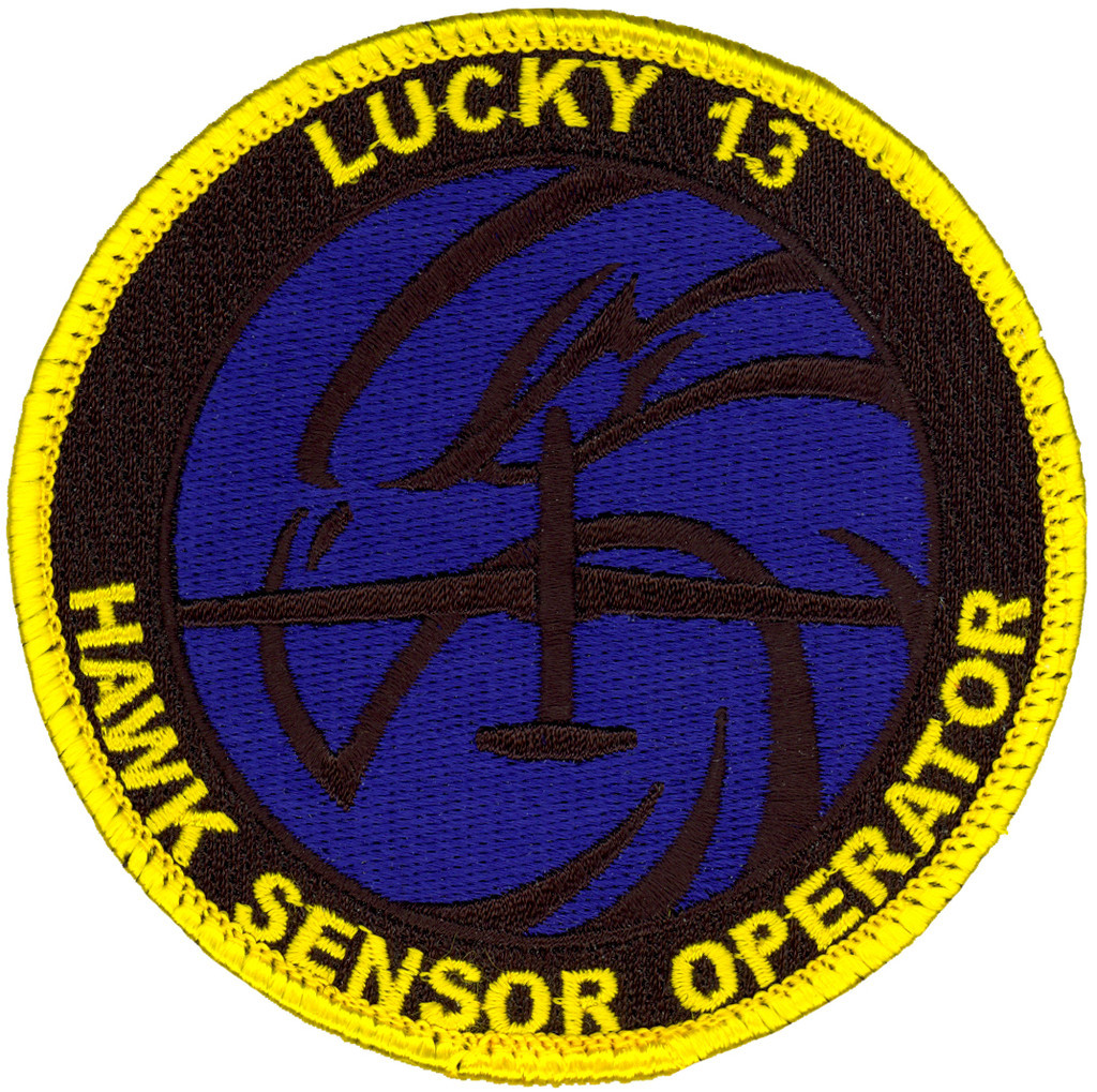USAF 13th RECONNAISSANCE SQUADRON HAWK SENSOR OPERATOR PATCH | eBay