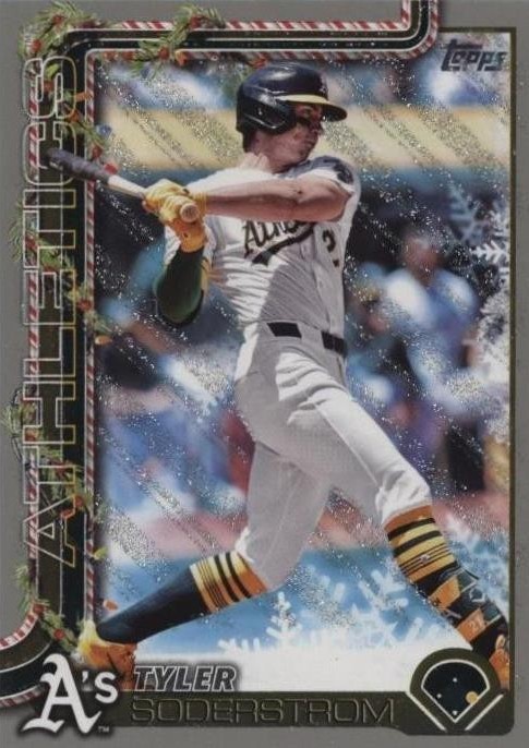 2025 Topps Holiday - Tyler Soderstrom #H32 Holiday Silver Glitter for ...