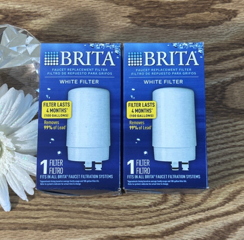 2 x Brita On Tap Water Filtration System Replacement Filters Faucets ...
