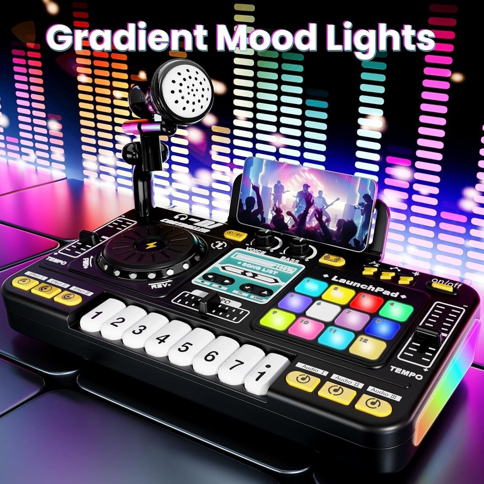New Kids DJ Mixer Controller Baby and Toddler Toy Mix and Learn DJ ...