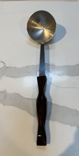 CUTCO #1716 Classic Ladle Spoon Serving Cooking Stainless Brown Swirl ...
