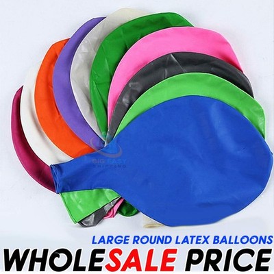 36" Inch Giant Plain Balloons Extra Large Balloon Jumbo Plain Balloons ...