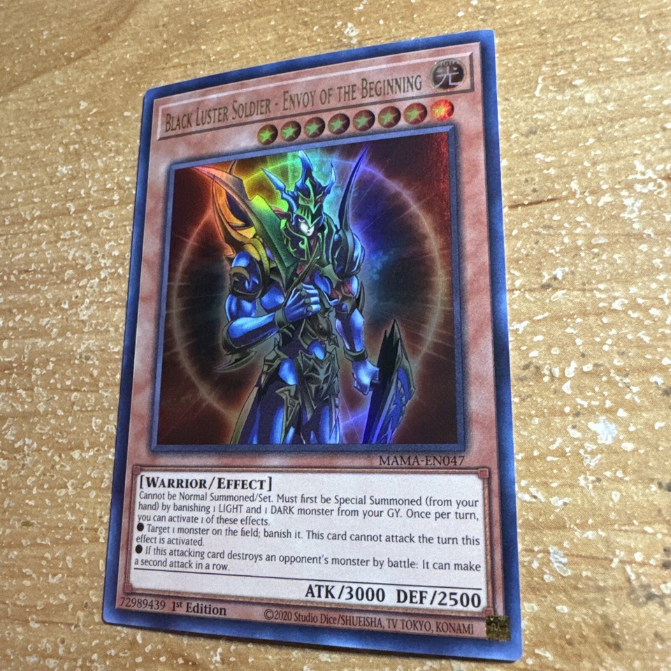 🔥YUGIOH Black Luster Soldier - Envoy Of The Beginning MAMA-EN047 ULTRA ...