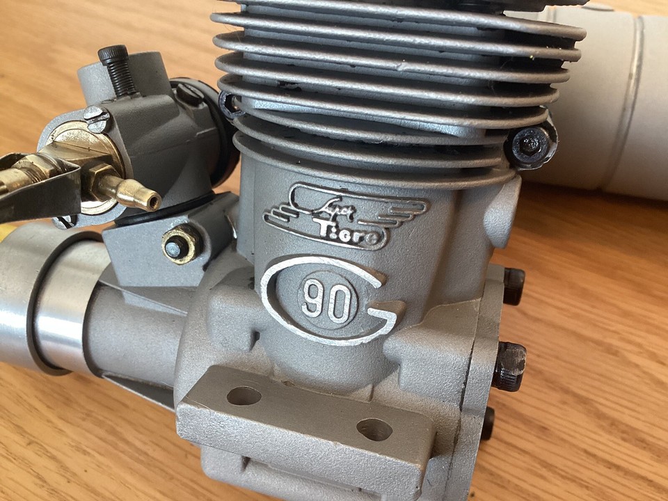 Super Tigre G90K (15cc) Ring FISE Glow Engine Nitro RC Model Aircraft ...