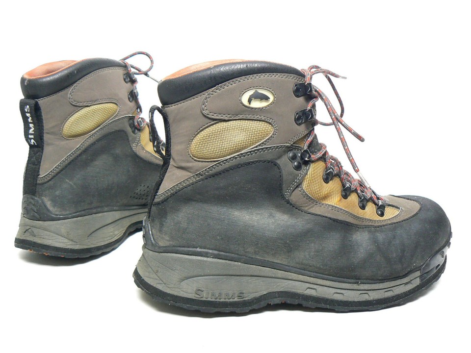 SIMMS Rivershed Studded Rubber Sole Fly Fishing Wading Boots Men's US ...