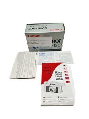 Canon Sure Shot 120 Box And Papers Only B54 | eBay