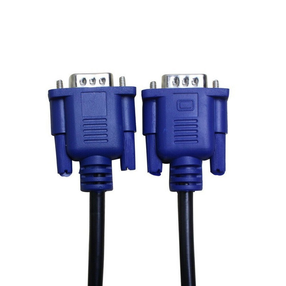 5FT 15PIN SVGA SUPER VGA Monitor Male Cable BLUE CORD FOR PC TV | eBay