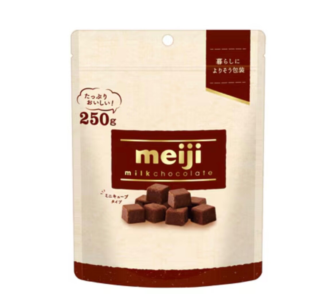 Meiji Milk Chocolate Mini Cube Chocolate Meiji Direct from Japan 250g ...
