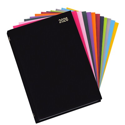 2026 Diary A4 2 Full Pages Per Day Full Year Planner Desk Hardback 2 ...