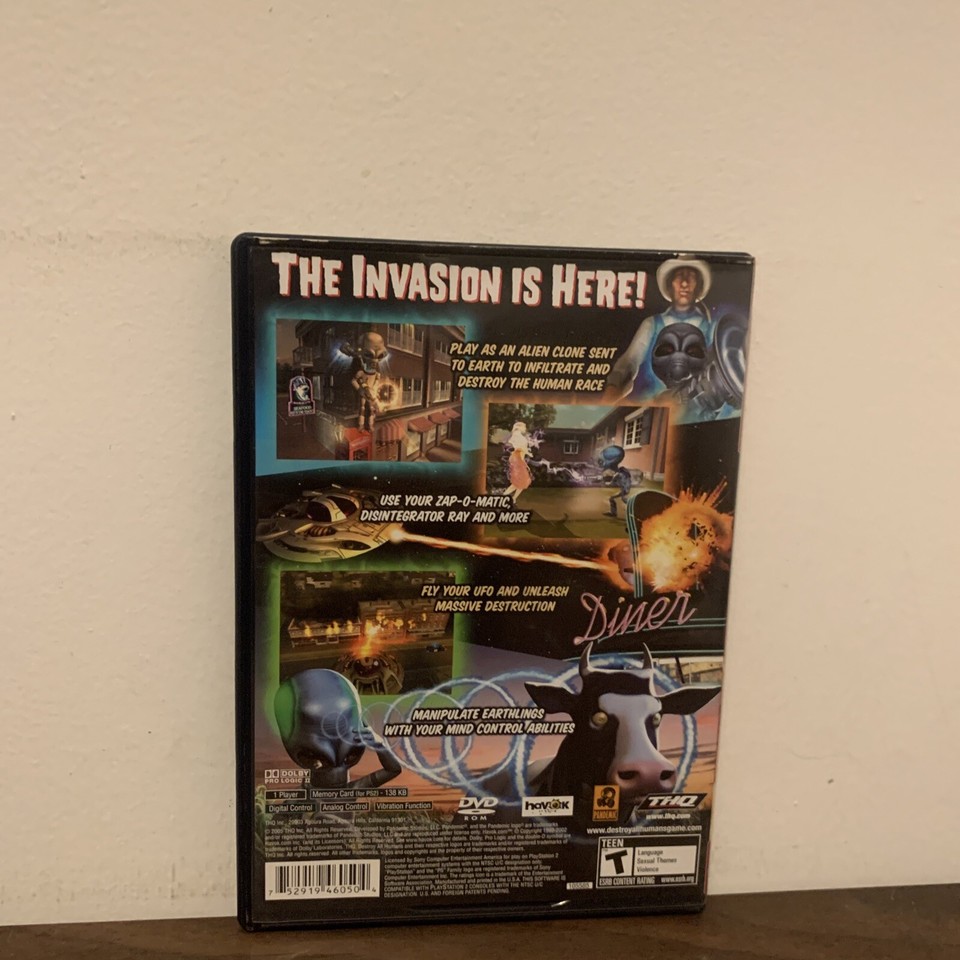 Destroy All Humans (Sony PlayStation 2, 2005) 752919460504| eBay
