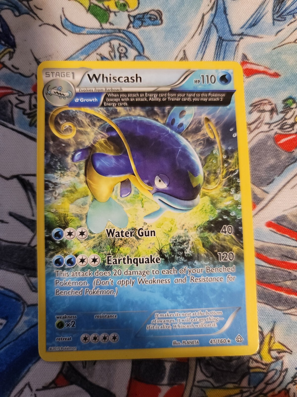 Pokemon Whiscash 41/160 XY Primal Clash NM Non-Holo Rare Card | eBay