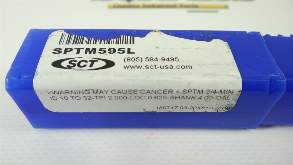 NEW! SCT SOLID CARBIDE SINGLE POINT THREAD MILL 3/4" THREAD | eBay