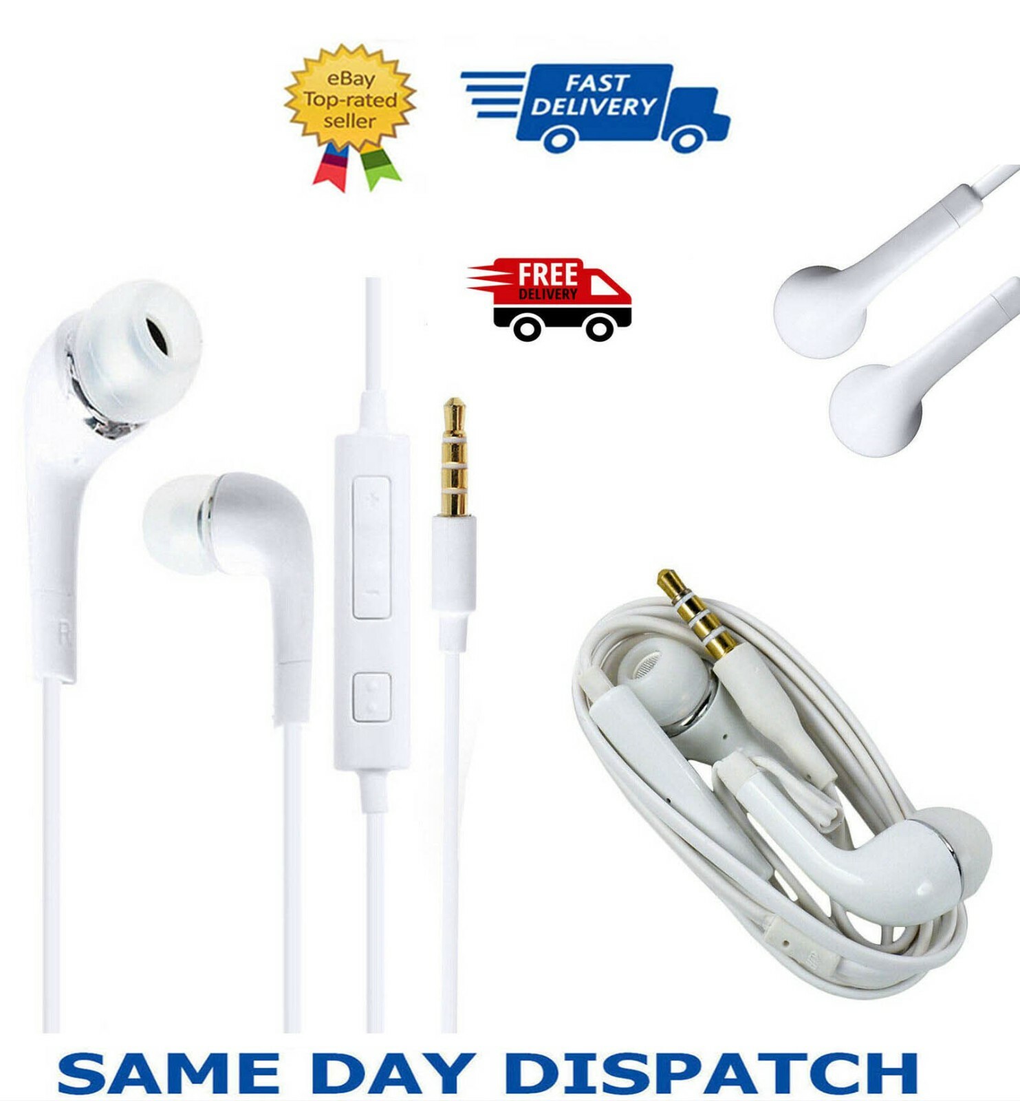 for Huawei Y3 Y5 Y6 Y7 Pro Y9 In-ear Handsfree Headphones Earphones ...
