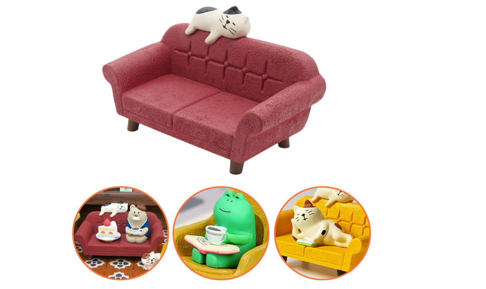 PAJH Miniature Cat Figurine Mini Frogs Figurines Cute Desk Decor | eBay UK