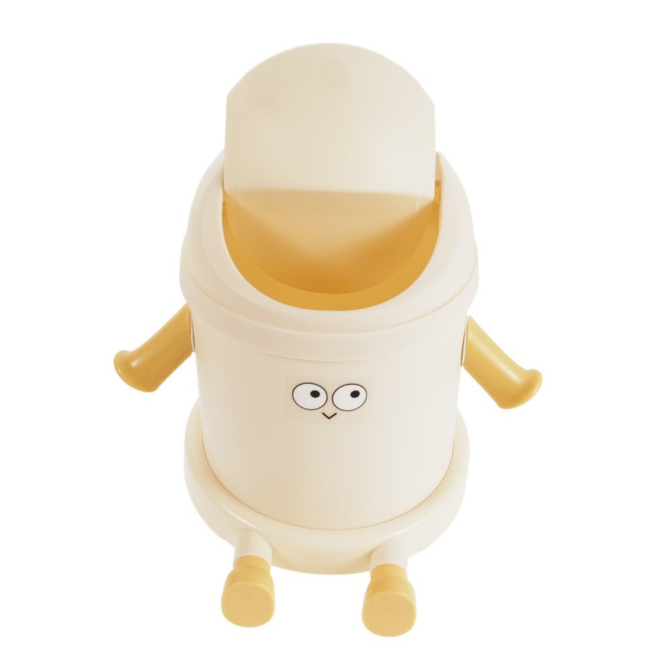 Mini Desk Bin Cartoon Character Trash Can Countertop Waste Basket ...