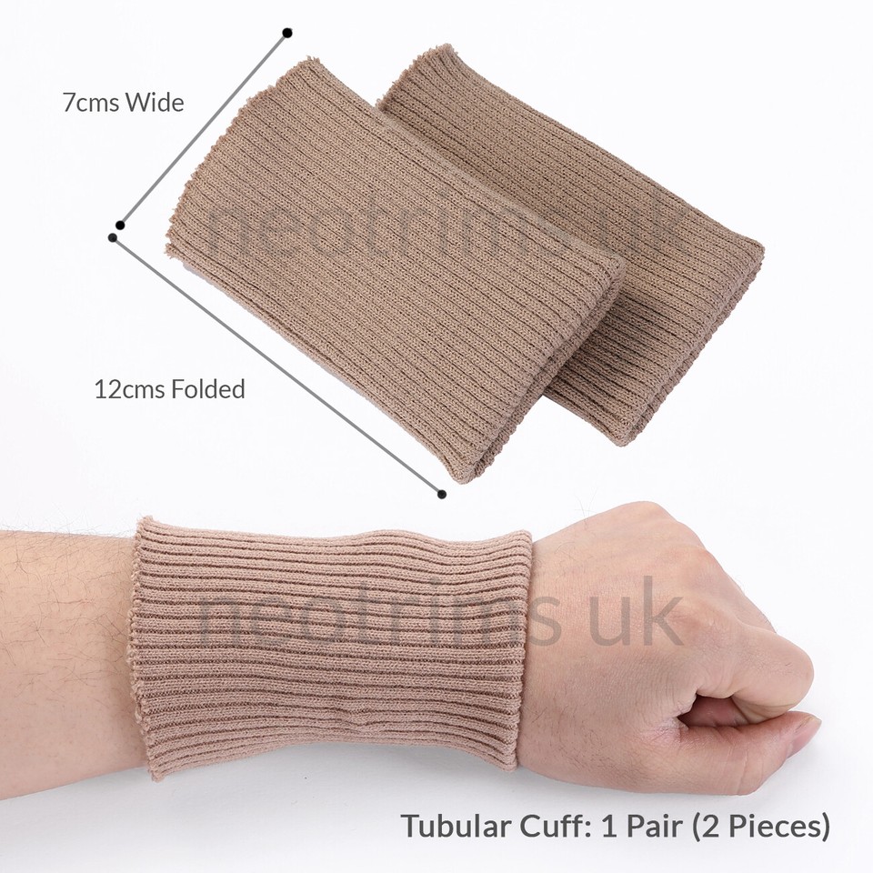 Knit Rib Cuff Stretch Ribbed Fabric Cuffing Trim Revamp Clothing Jacket ...