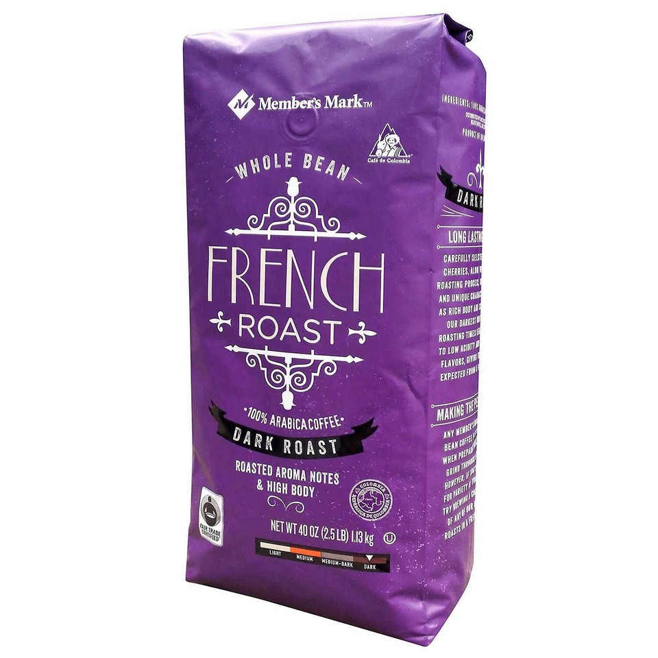 Member's Mark French Roast Whole Bean Coffee (40 oz.) Pack of 4 | eBay