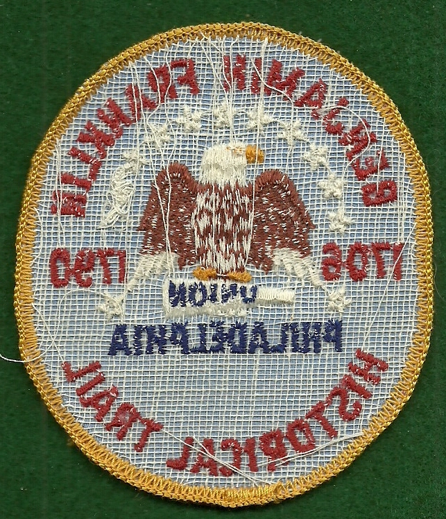 VINTAGE BOY SCOUT HISTORIC TRAIL PATCH - BENJAMIN FRANKLIN - FREE ...