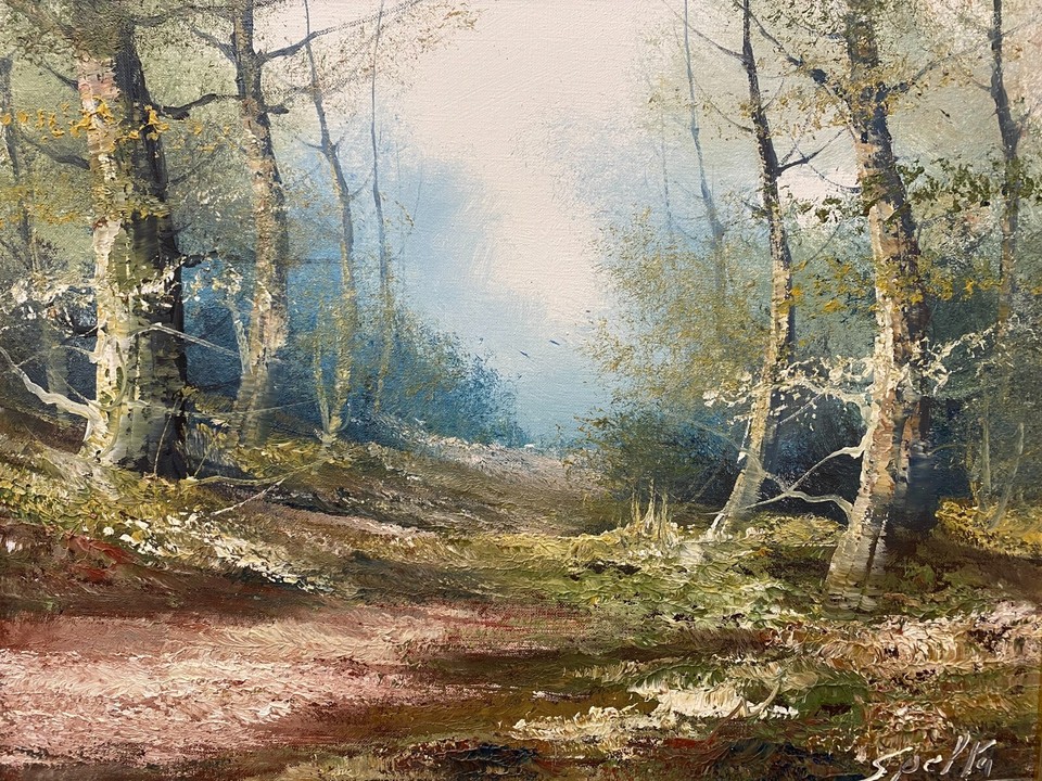 SPELTA "Forest Path" Vintage Oil Painting Robert Sills Gallery 7-24225 ...