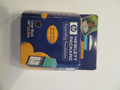 HP Large Black Ink HP 51626A New Sealed | eBay