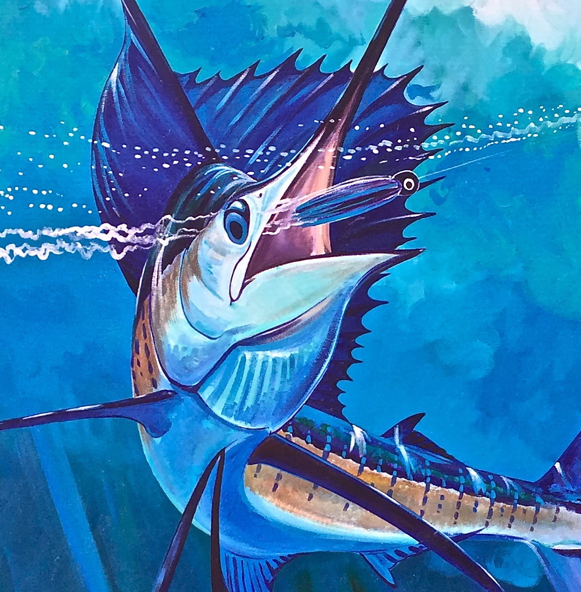 Guy Harvey Marlin Jumping