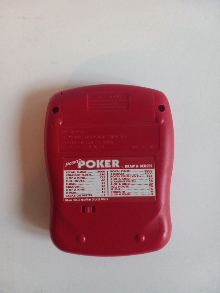 Radica Pocket Poker Draw and Deuces Electronic Handheld Game 1997 | eBay