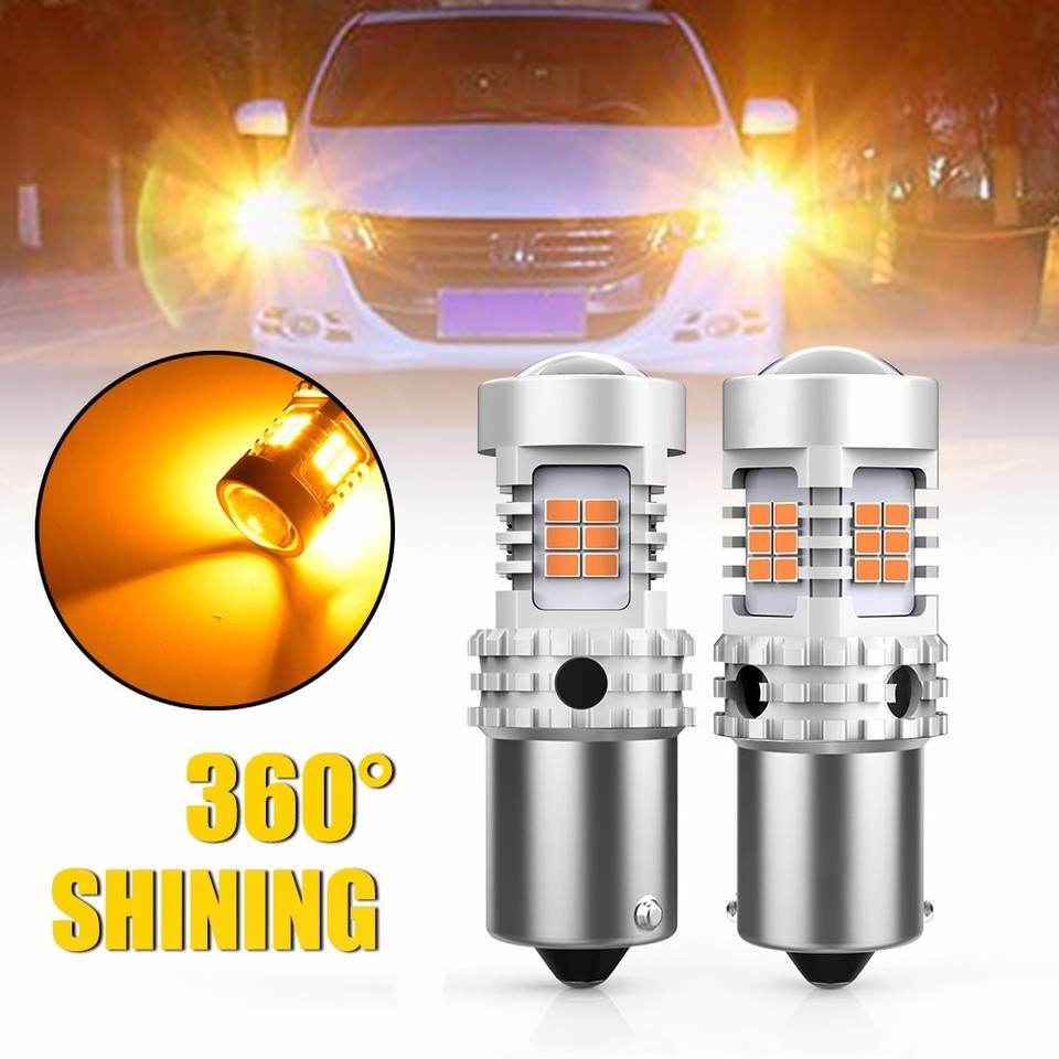 Used For Turn Signal Light ONLY OXILAM LED BAU15S/PY21W/7507 21W 2200K ...