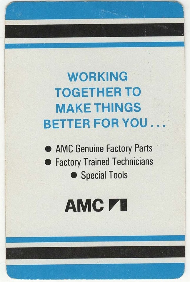 AMC Pacer playing cards | eBay