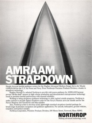 Northrop AMRAAM Strapdown Inertial Guidance Technology Vintage Magazine ...