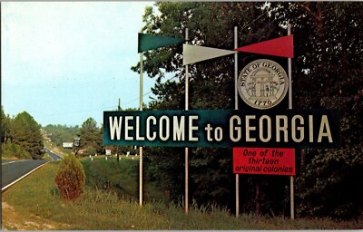 Postcard Georgia Welcome Sign | eBay