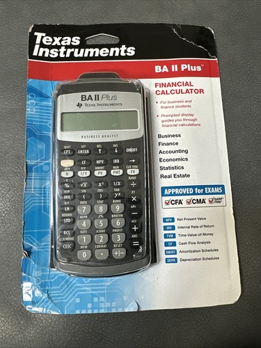 Texas Instruments BA II PLUS Financial Handheld 33317192045 | eBay