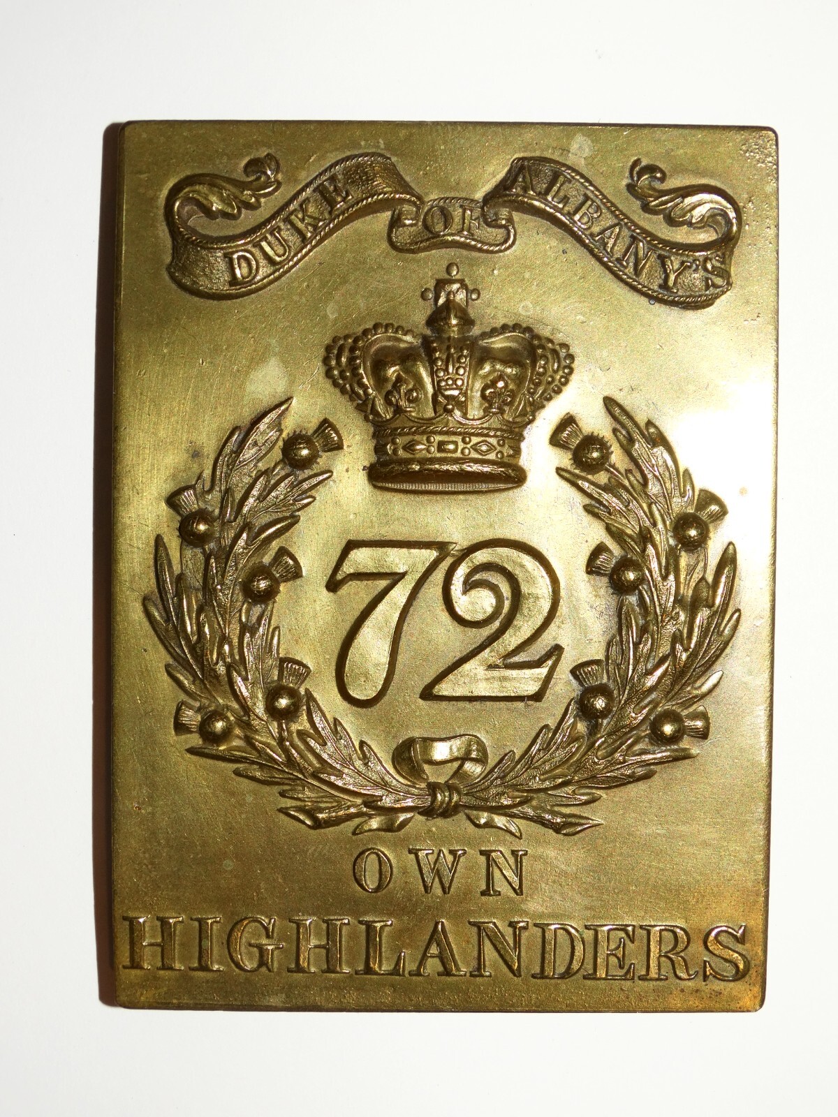 BRITISH MILITARY CAP BADGES, 72nd Duke of Albany's Highlanders Cross ...